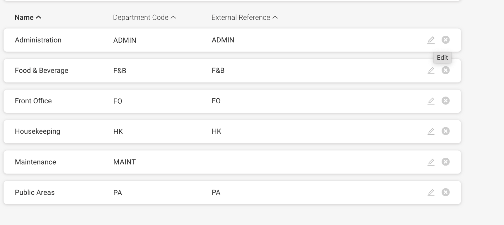 Step #2: Add or Edit your Departments