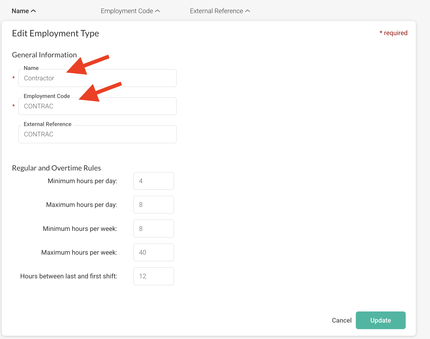 Step #3: Add or Edit your Employment Types