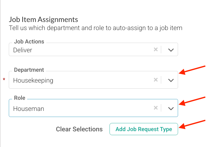 Step #8: Add or Edit Job Items for Quick Department & Roles Assignments