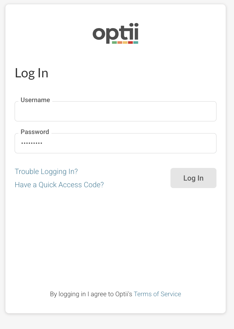 Step #1: Access the Optii Platform